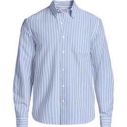 LANDS' END Oxford-Hemd Sail Rigger Classic Fit in Tall-Gr&ouml;&szlig;e, Herren, size: tall, Blau, Baumwolle, by Lands' End