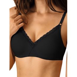 Nur Die B&uuml;gelloser BH ' Soft Cup mit Spitze ' Damen Gr&ouml;&szlig;e 90 schwarz