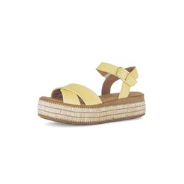 Gabor Plateau Sandalen in gelb | Gr.: 37,5