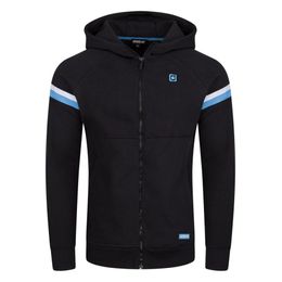 Riverso Sweatjacke RIVDanilo in Schwarz | Gr.: 3XL