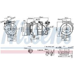 NISSENS Kompressor, Klimaanlage 890126 f&uuml;r RENAULT