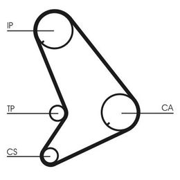 CONTINENTAL CTAM Zahnriemen ct1055 f&uuml;r Ford