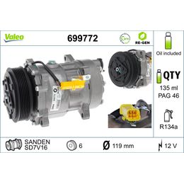 Valeo Kompressor, Klimaanlage AUSTAUSCHTEIL 699772 f&uuml;r Peugeot LANCIA