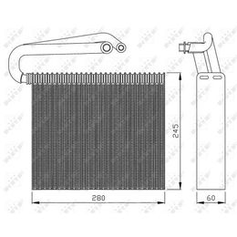 NRF Verdampfer, Klimaanlage EASY FIT 36110 f&uuml;r SAAB Fiat