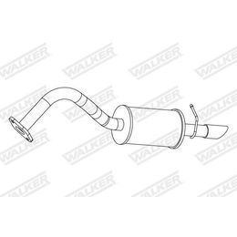 WALKER Endschalld&auml;mpfer 24529 f&uuml;r TOYOTA