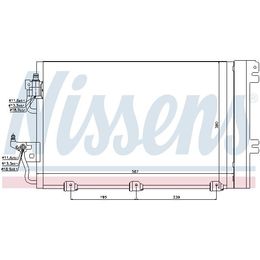 NISSENS Kondensator, Klimaanlage 94767 f&uuml;r SATURN