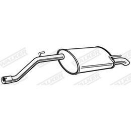 WALKER Endschalld&auml;mpfer 23348 f&uuml;r Opel Vaughall