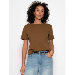 SASSYCLASSY Rundhals T-Shirt in Khaki | Gr.: S