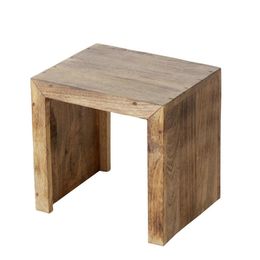 Boltze Home Beistelltisch, Natur, Holz, Mangoholz, 25x30x30 cm, Wohnzimmer, Wohnzimmertische, Beistelltische