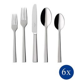 Villeroy & Boch Villeroy & Boch Besteckset Victor, Metall, 30-teilig, Essen & Trinken, Besteck, Besteck-Sets