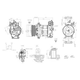 Hella Kompressor, Klimaanlage 8fk366200921 f&uuml;r Ford CUPRA