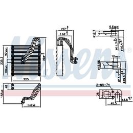 NISSENS Verdampfer, Klimaanlage 92363 f&uuml;r MINI