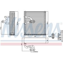 NISSENS Verdampfer, Klimaanlage 92384 f&uuml;r Opel Vaughall CHEVROLET