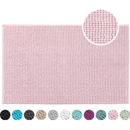 Badematte OTTO HOME, H:15mmbeere, Polyester, Badematten, "Vanessa Chenille Standard, Badvorleger, Badezimmer, Duschvorleger", Uni Farben, besonders