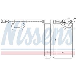 NISSENS W&auml;rmetauscher, Innenraumheizung 72209 f&uuml;r INFINITI