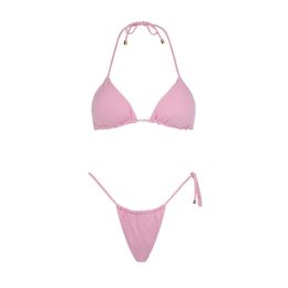 Acuarela Brand Bikini 'Rio Triangle Bikini Set' Damen Gr&ouml;&szlig;e S pastellpink