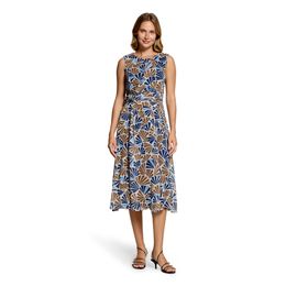 BETTY & CO BETTY & CO Damen Midikleid "Damen ohne Arm"nature, braun, Gr. 46, Chiffon, Obermaterial: 100% Polyester. Futter: 100% Polyester, Kleider