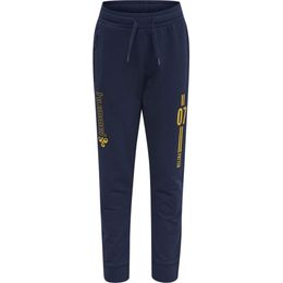Hummel Sporthose Jungen Gr&ouml;&szlig;e 104 nachtblau / goldgelb