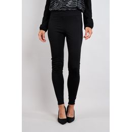 Seidel Moden Damen Leggings99,schwarz, Gr. 52, unifarben, Single Jersey, Obermaterial: 65% Viskose, 30% Nylon, 4% Elasthan, 1% sonstige Fasern,