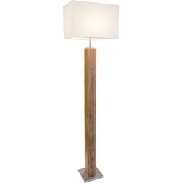 NOWA Stehlampe &raquo;GUMP&laquo; E27 1 Stk. Stehleuchte, Eiche, Textil, Schlafzimmer, Wohnzimmer, Flur braun 1 Stk.