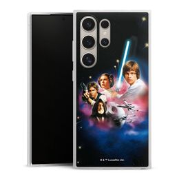DeinDesign Galaxy S24 Ultra Handy Slim Case Silikon Handyh&uuml;lle transparent H&uuml;lle extra d&uuml;nn Star Wars Lightsaber Merchandise Silikon Slim Case