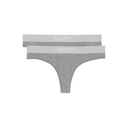 Marc O'polo String 'Iconic Rib' Damen Gr&ouml;&szlig;e L grau / hellgrau / wei&szlig;