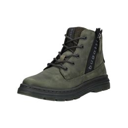 Bugatti Herren Schn&uuml;rstiefelette "Bugatti Stiefelette Leder", Gr. 40, gr&uuml;n, Leder, Schuhe