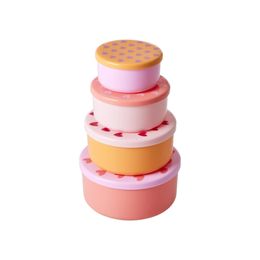 Rice Kunststoff-Frischhaltedosen Hearts Prints - 4er-Set &Oslash; 12 cm