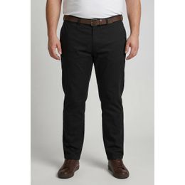 Jack & Jones PlusSize Herren Chinohose "JPSTMARCO ADAM BELTED CHINO PLS", schwarz, Gr. 44, JACK & JONES PLUSSIZE, unifarben, Web, Obermaterial: 98% Baumwolle, 2% Elasthan,