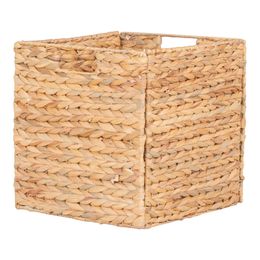 House Nordic Passo Korb 30x30x30 cm | Wasserhyazinthe Faltkorb 30x30x30 cm Natur