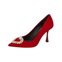 Melvin & Hamilton Damen Pumps "Melvin & Hamilton Pumps Textil", MELVIN & HAMILTON, Gr. 40, rot, Textil, Schuhe