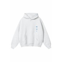 Damen Hoodie "Another Cotton Lab Summer Story Hoodie", wei&szlig;, Gr. S, ANOTHER COTTON LAB, bedruckt, 52% Baumwolle, 48% Polyester, Sweatshirts