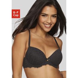 Lascana Schalen-BH 'Cara' schwarz Gr. 95F. Mit B&uuml;gel. Nachhaltig.