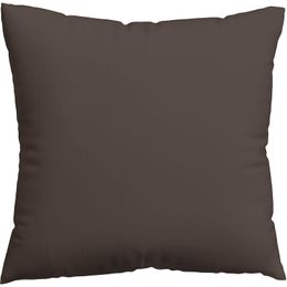 Schlafgut Kissenbezug &raquo;Premium Kissenbezug Knitted Jersey (1 St)&laquo; Ton-in-Ton Rei&szlig;verschluss, Bio-Baumwolle mit Elasthan, Uni, OEKO Tex beige Jersey, 