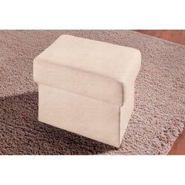 Sit & More sit&more Hocker &raquo;Bellevue&laquo; beige Luxus-Microfaser ALTARA NUBUCK (100% Polyester);SOFTLUX-Kunstleder;NaturLEDER (echtes Rindsleder) B/H/T: 58cm x 45cm 