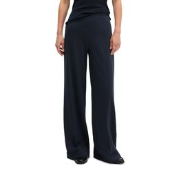 Marc O'Polo MARC O'POLO Damen Jerseyhosemartime blau, Gr. 38, Jersey, Obermaterial: 70% Viskose, 25% Polyamid, 5% Elasthan, Hosen, MODEL MARGO WIDE - COMFORT
