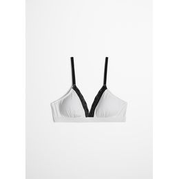 Marc O'Polo MARC O'POLO Damen Bralette-BH, Gr. XSwei&szlig;, Jersey, Obermaterial: 87% Modal, 13% Elasthan, BHs