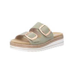 Remonte Damen Pantolette "Remonte Pantoletten Leder", Gr. 38, gr&uuml;n, Leder, Schuhe