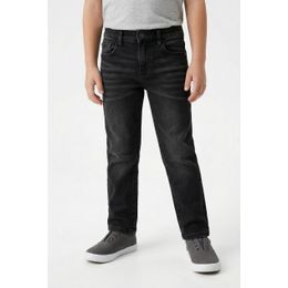 s.Oliver JUNIOR Jungen 5-Pocket-Jeans, schwarz, Gr. 146, unifarben, Denim/Jeans, Obermaterial: 76% Baumwolle, 22% Polyester, 2% Elasthan, Jeans, mit