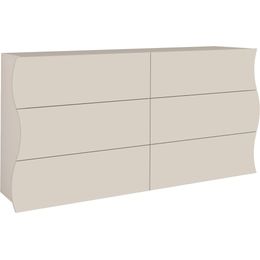 Kommode Home Affaire, B:154cm H:81cm T:40cmkaschmir, Holzwerkstoff, Schlafzimmer, Sideboards, "Onda", Onda, 154 cm breit, Kaschmir, mit 6 Schubladen,
