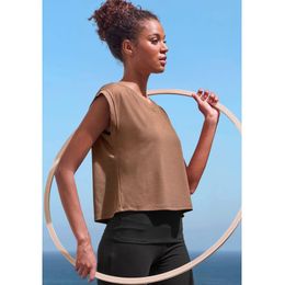 active by Lascana LASCANA ACTIVE Layershirt in camel, schwarz | Gr.: L