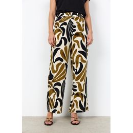 soyaconcept Damen Schlupfhose "SC-FELDI 3-C", bunt, Gr. XL, gemustert, Web, Obermaterial: 100% Viskose, Hosen, Viskose