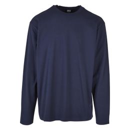 Urban Classics Herren T-Shirt "Urban Classics Herren Heavy Oversized Garment Dye Longsleeve", blau, Gr. M, unifarben, 100% Baumwolle, Shirts