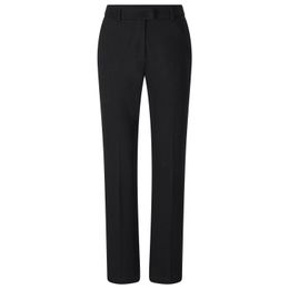 GOLDNER Damen Stoffhose "Kurzgr&ouml;&szlig;e Businesshose CARLA mit ausgestelltem Bein", schwarz, Gr. 22, Obermaterial: 67% Viskose CV. 27% Polyamid PA. 6%