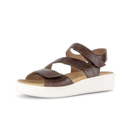 Gabor Damen Plateausandaletten "Plateau Sandale", Gr. 44, braun, Schuhe