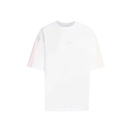 adidas Sportswear Sportshirt 'ESSENTIALS 3-STRIPES BOYFRIEND' Damen Gr&ouml;&szlig;e M/L rosa / wei&szlig;