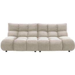 Home Affaire 3-Sitzer &raquo;Cozy Bubble, mit eleganter Steppung, Breite 220cm&laquo; stilvolles Design & hoher Sitzkomfort f&uuml;r dein Zuhause beige B/H/T: 220cm x 