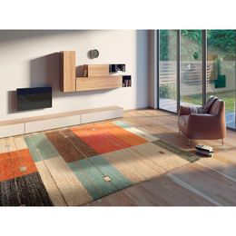 OCI DIE TEPPICHMARKE Teppich &raquo;CASTLE MODENA, auch als L&auml;ufer erh&auml;ltlich&laquo; rechteckig 20 mm H&ouml;he dichter Fris&eacute; Kurzflor, kariert, Wohnzimmer, 