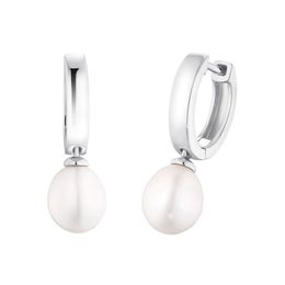 Amor Damen Paar Creolen &raquo;Pearls&laquo; mit S&uuml;&szlig;wasserzuchtperle bunt Perlen Silber 925 (Sterlingsilber)