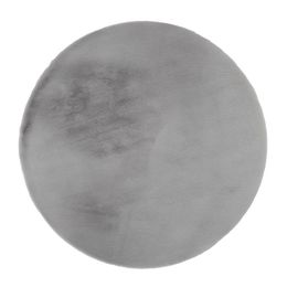 OCI DIE TEPPICHMARKE Hochflor-Teppich &raquo;ROCKY SOFT, Fell Haptik&laquo; rund 35 mm H&ouml;he Kunstfell, weich, kuschelig, maschinell gewebt, Kaninchen Haptik grau 